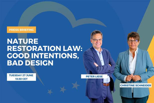 EPP Group press conference 27 June - Nature Restoration Law: good ...